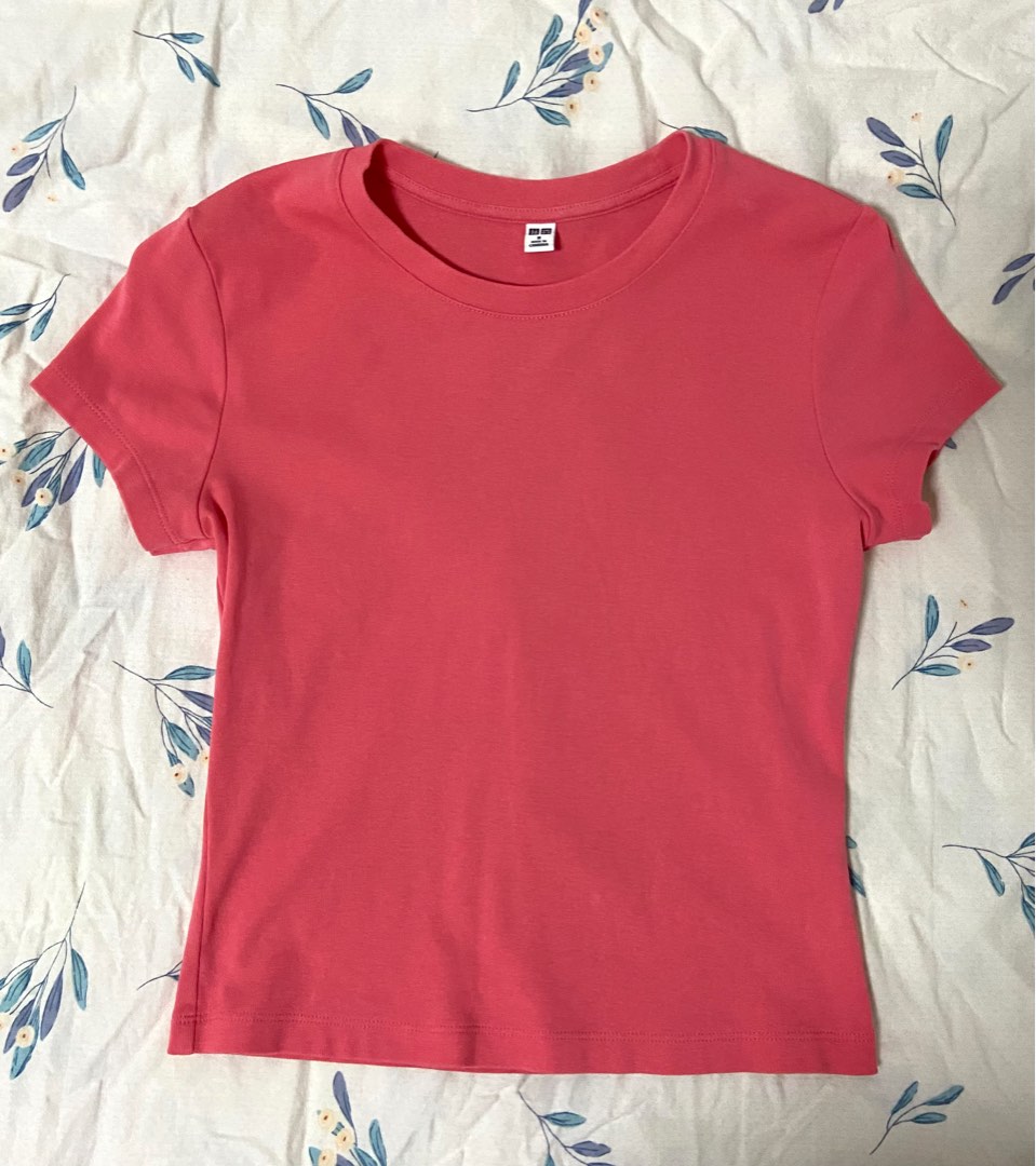 Uniqlo Pink Top, Women's Fashion, Tops, Shirts on Carousell