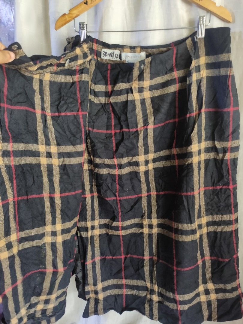 Plus size Plaid Wrap Around Maxi skirt, Women's Fashion, Bottoms ...