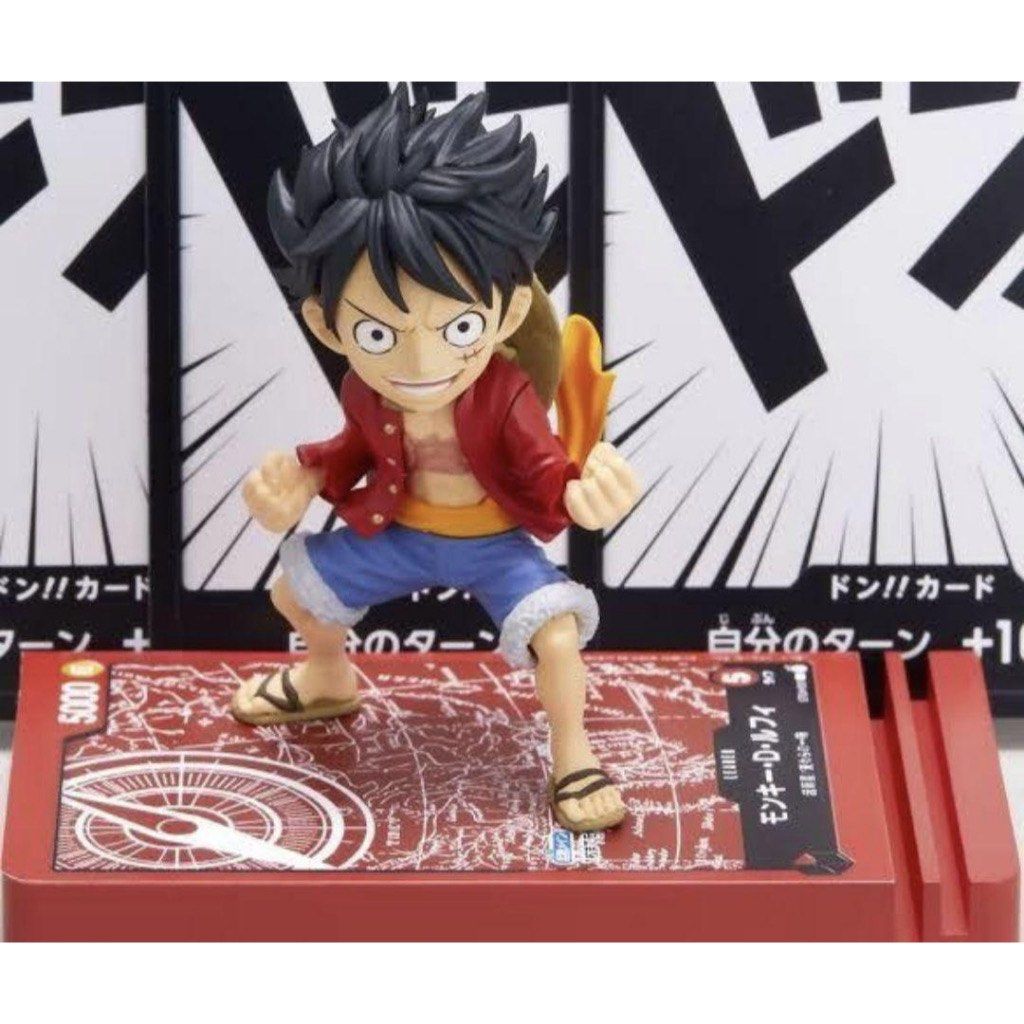 (PO) WCF LECAFIG Luffy Figurine + Promo Card ST01-001 (Gold Font) | One ...
