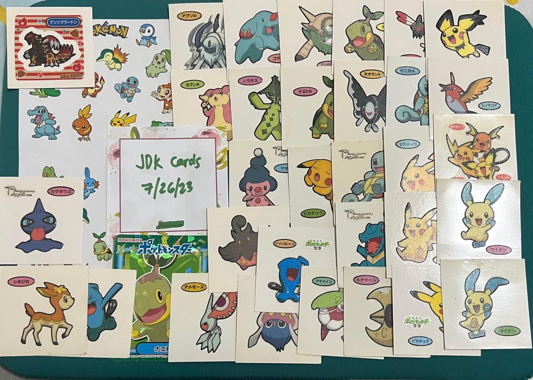 Pokemon Stickers (japanese), Hobbies & Toys, Toys & Games on Carousell