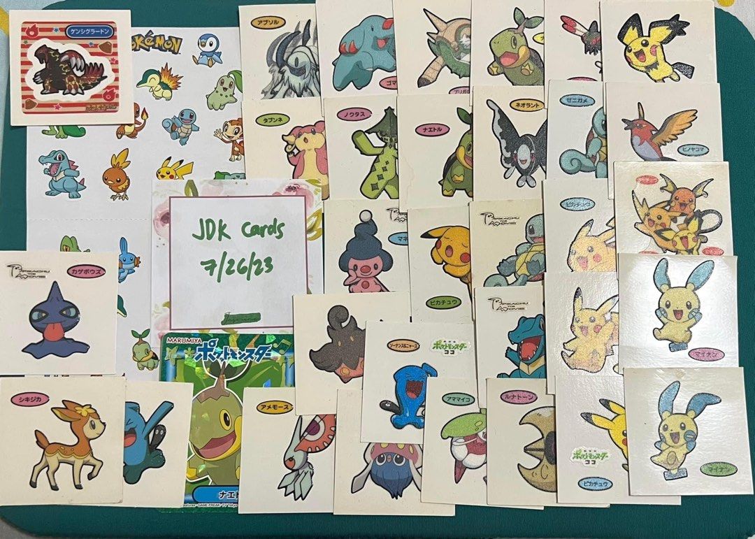 Pokemon Stickers (japanese), Hobbies & Toys, Toys & Games on Carousell