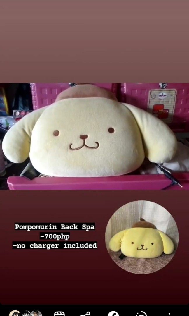 Pompompurin x OTO Back Spa, Hobbies & Toys, Toys & Games on Carousell