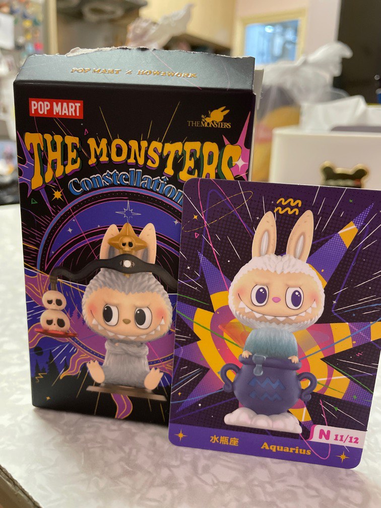 sold～Popmart Labubu The Monster Constellation - Aquarius水瓶座, 興趣及遊戲, 玩具 ...