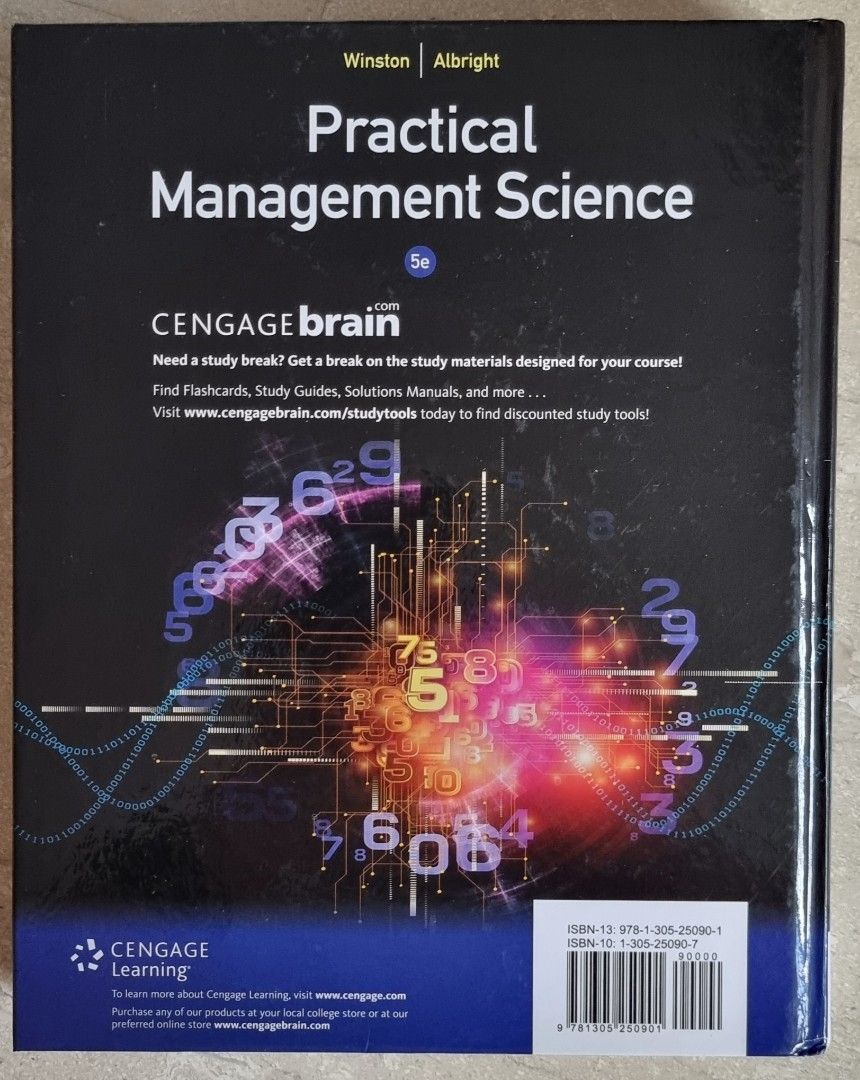 Practical Management Science (5th edition) Winston and Albright ...