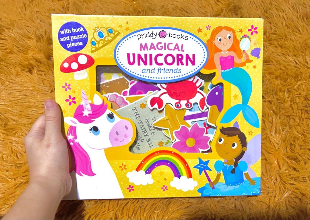 Priddy Books Magical Unicorn Book with Puzzle Pieces Complete, Hobbies ...