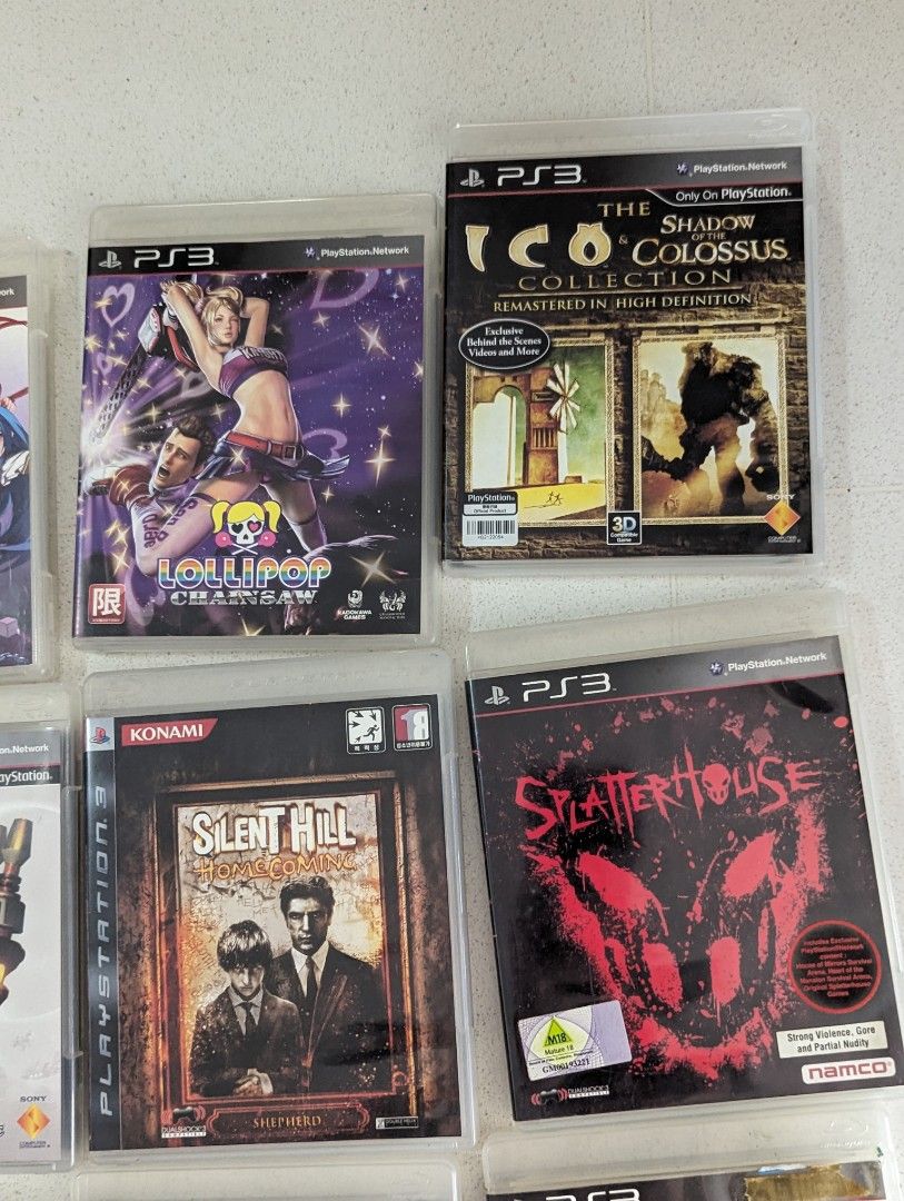 PS3 Games playstation 3 silent Hill HD collection splatter house ...