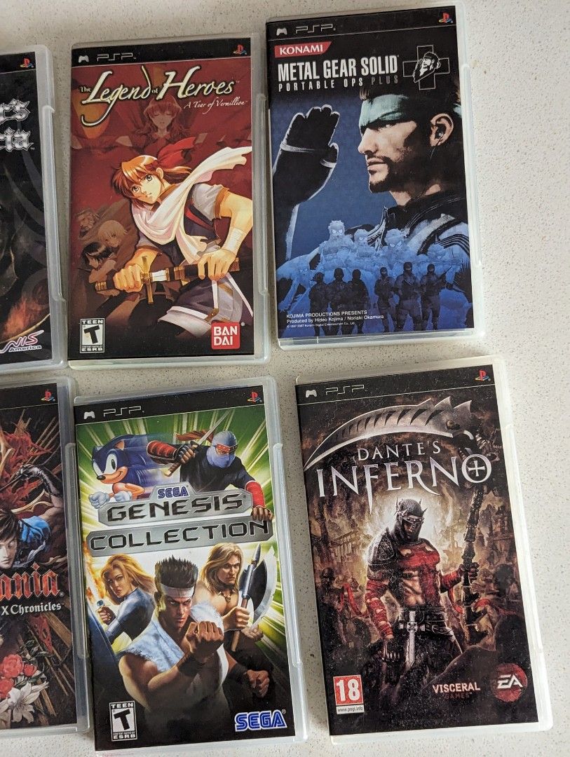 PSP Games playstation Castlevania dracula x chronicles Dante's inferno ...