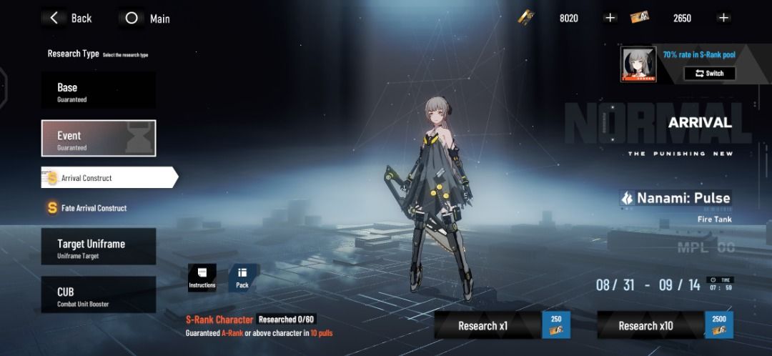 Punishing gray raven (PGR) Starter Account With BC, Video Gaming, Video ...