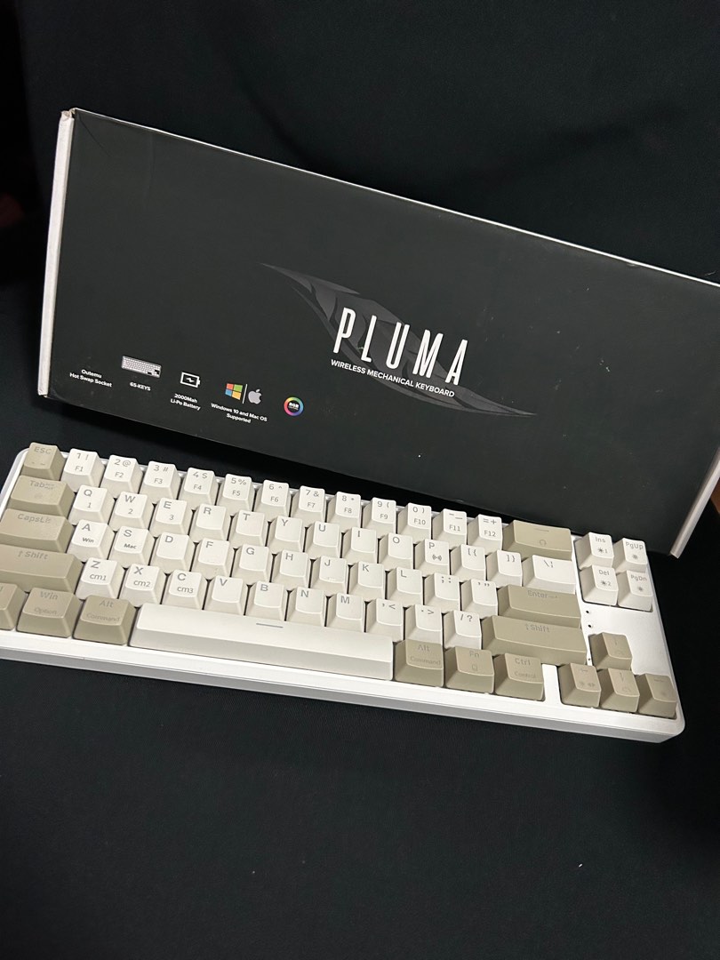 RAKK PLUMA 68 Keys RGB Wireless Bluetooth 5.0 Mechanical Gaming Keyboard Outemu Blue, Computers ...