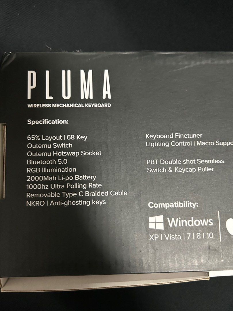 RAKK PLUMA 68 Keys RGB Wireless Bluetooth 5.0 Mechanical Gaming ...