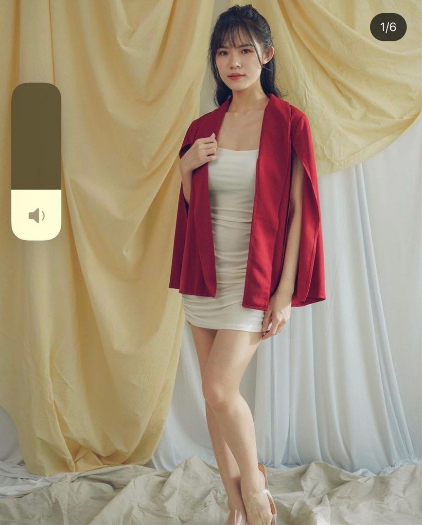 Red Formal coat, Women's Fashion, Coats, Jackets and Outerwear on Carousell