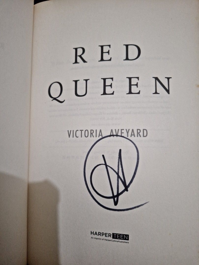 [signed copies] Red Queen, Glass Sword and Cruel Crown, Hobbies & Toys, Books & Magazines ...