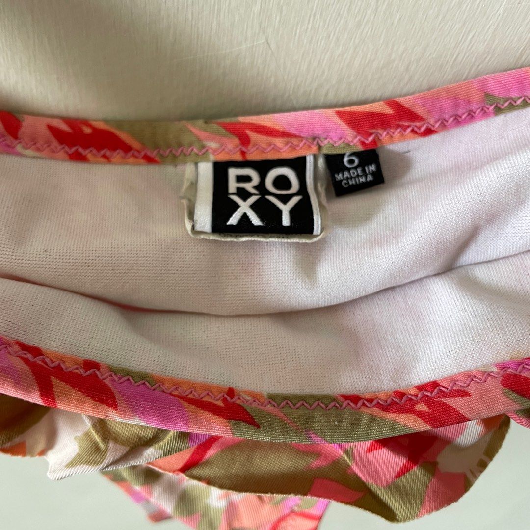 Roxy Pink Bikini Set, Olah Raga, Baju Olahraga di Carousell