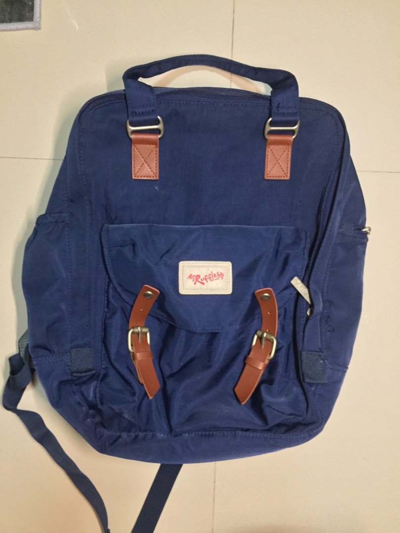 Ruffles Dark Blue Backpack on Carousell