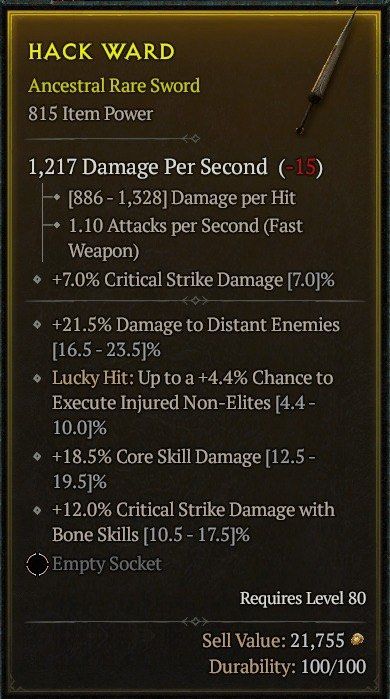 S1 Diablo 4 Necro Sword For Bone Spear, Video Gaming, Gaming ...