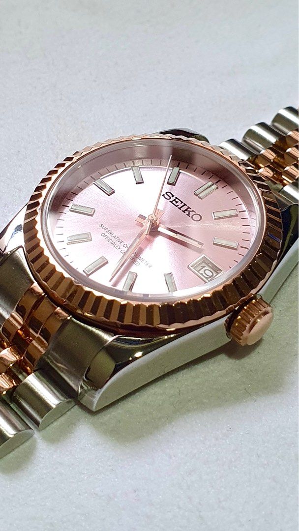 Seiko Mod - Custom Two Tone Datejust Homage Automatic Watch, Men's ...