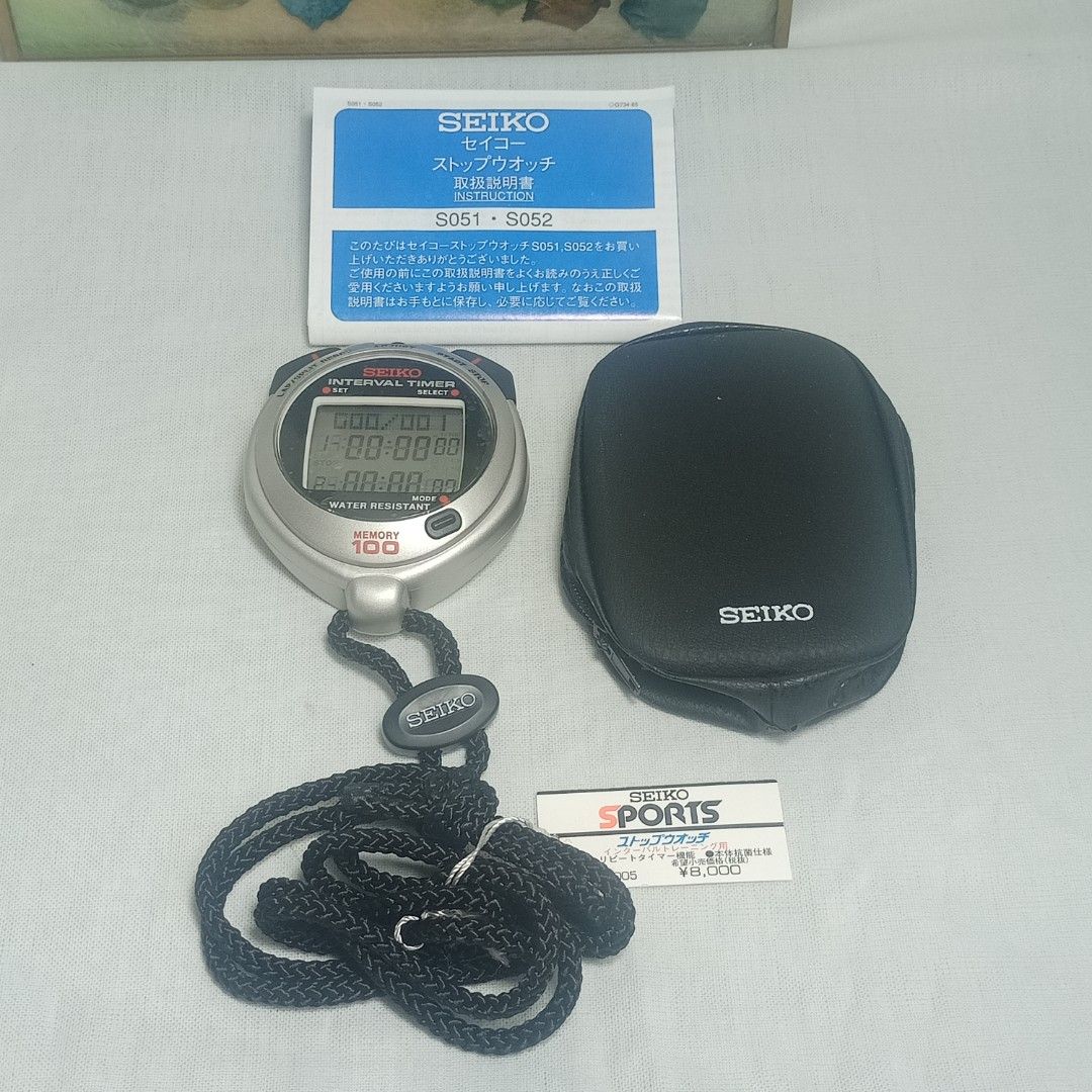 SEIKO S052 STOPWATCH, Sports Equipment, Other Sports Equipment and ...