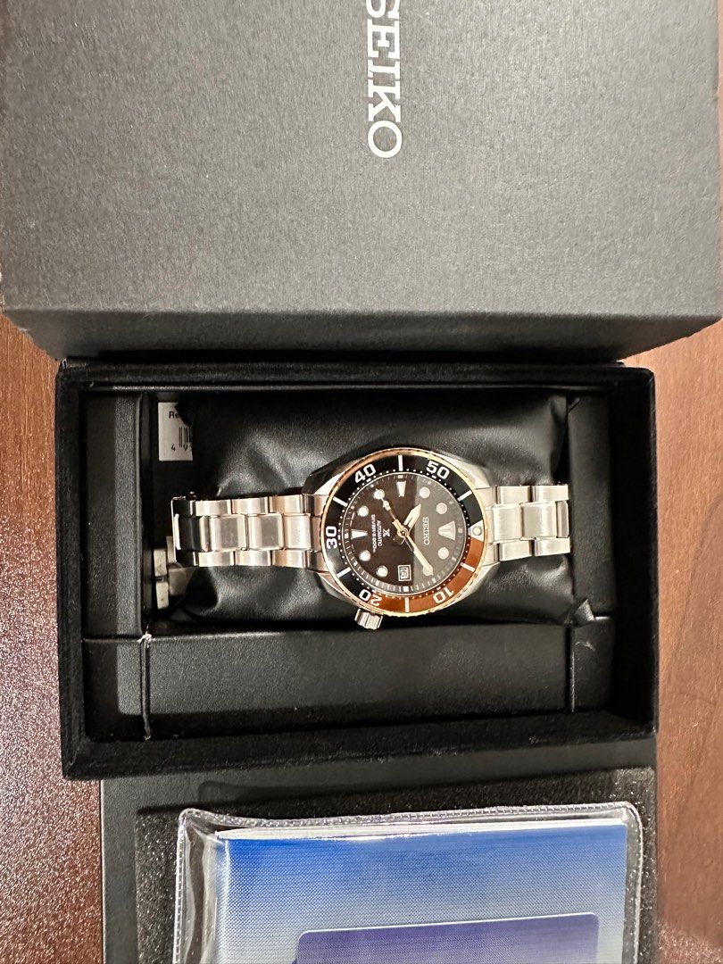 Seiko Sumo LE SPB192J1 Hawksbill Turtle (Root beer), Men's Fashion ...