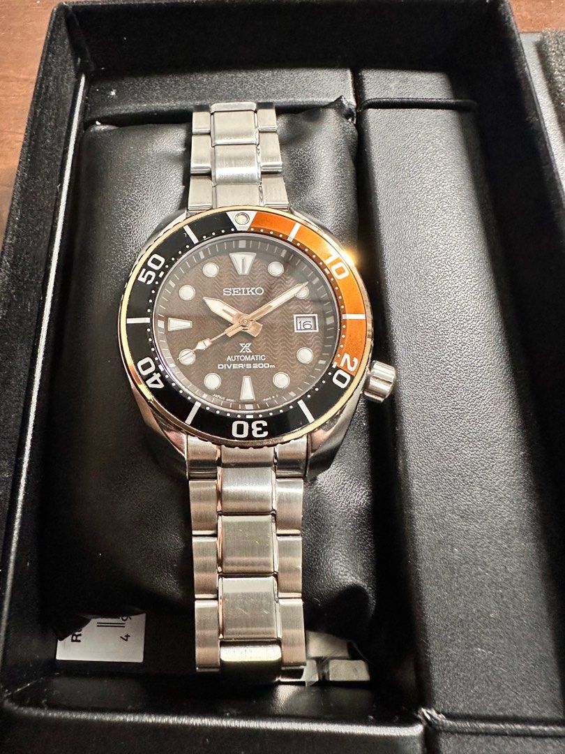 Seiko Sumo LE SPB192J1 Hawksbill Turtle (Root beer), Men's Fashion ...