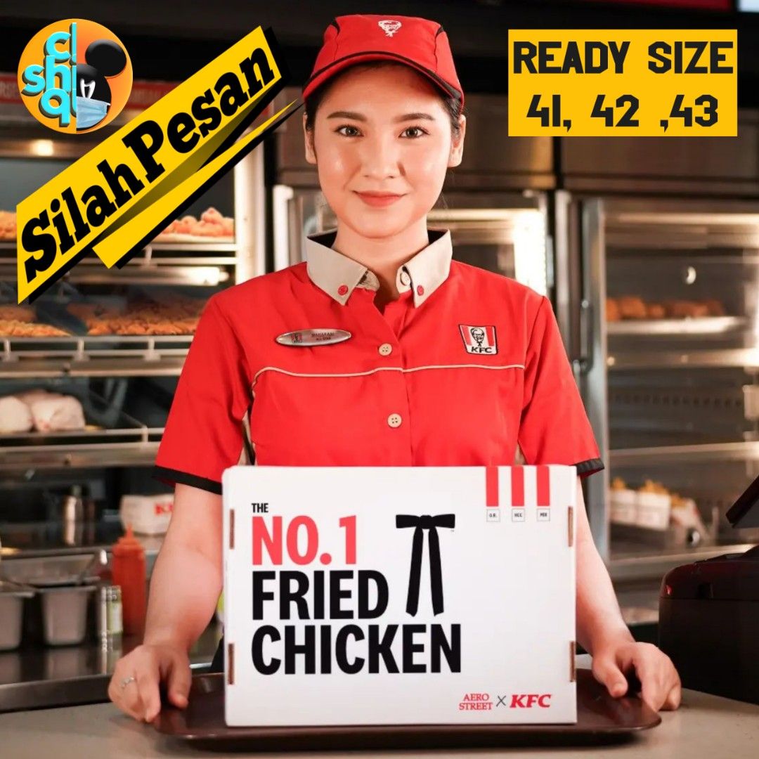 SEPATU AEROSTREET X KFC [ ORIGINAL ] Size 43, Fesyen Pria, Sepatu , Sneakers di Carousell