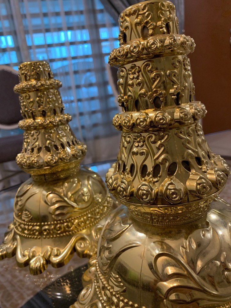 SEWA Bekas Bunga Pahar (Gold), Furniture & Home Living, Home Decor ...