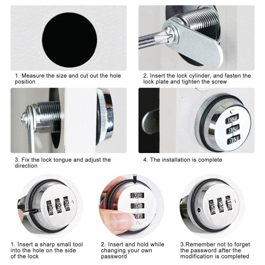 SG HDB Condo Mailbox Lock Mechanical Mail Letter Box Lock Keyless ...