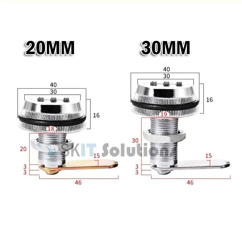 SG HDB Condo Mailbox Lock Mechanical Mail Letter Box Lock Keyless ...