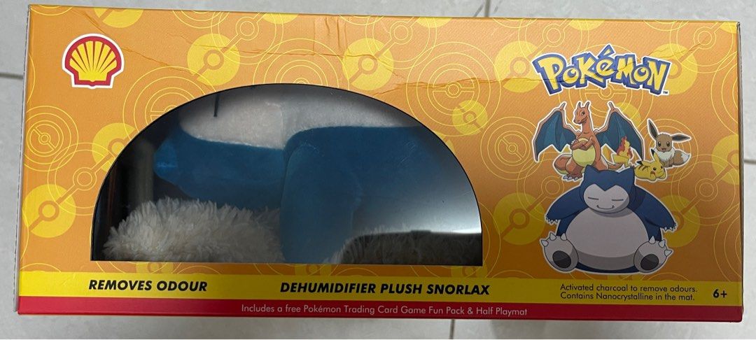 SHELL X POKEMON dehumidifier plushies snorlax, Hobbies & Toys, Toys ...