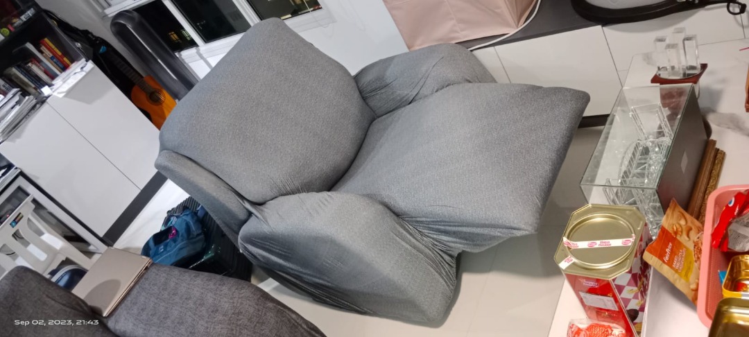 Single Sofa with Extendable Leg Rest - Free Brand New Adjustable Sofa ...