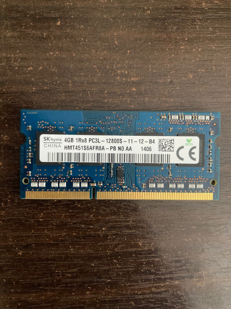 SK Hynix 4GB 1RX8 PC3L-12800S DDR3L-1600MHz 204Pin 1.35V SODIMM Laptop Memory RAM, Computers ...