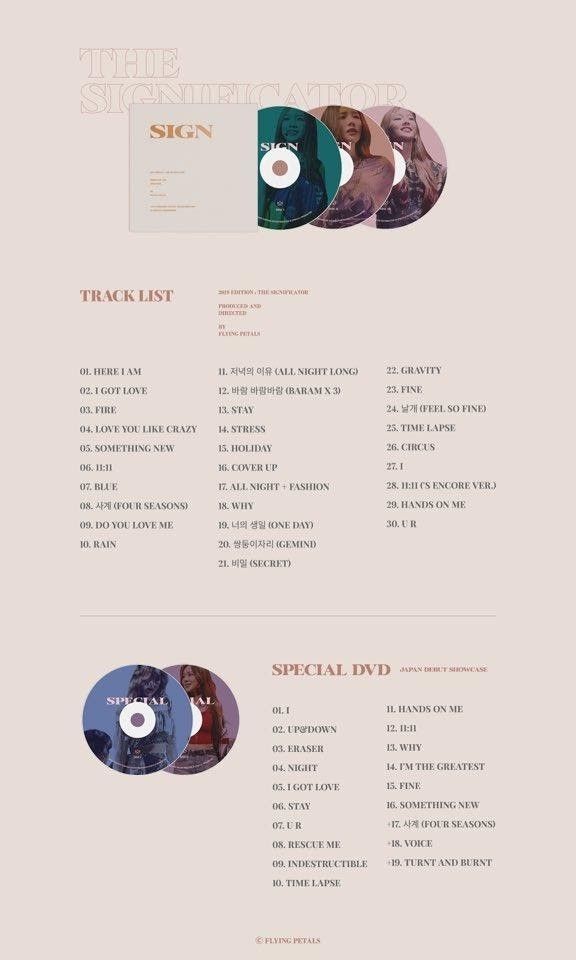 SNSD Taeyeon Flying Petals 2019 The Significator Photobook + DVD ...
