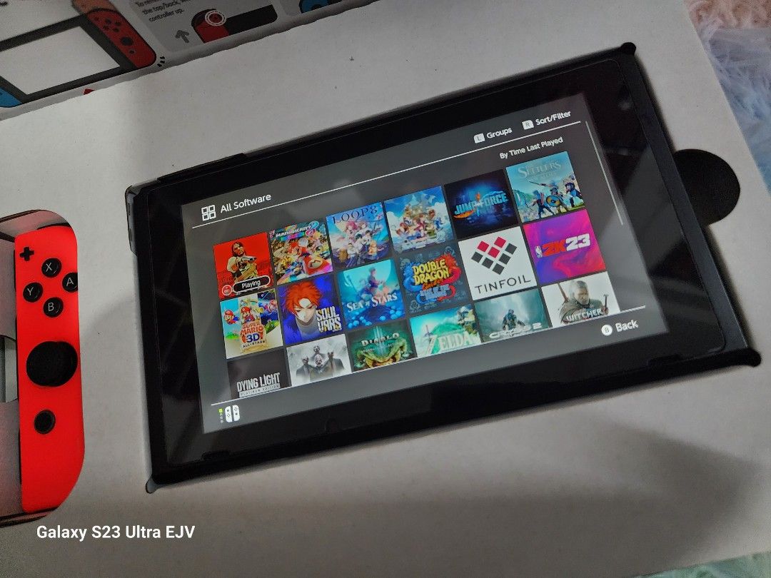 Switch v2 JB for sale or swap, Video Gaming, Video Game Consoles, Nintendo on Carousell