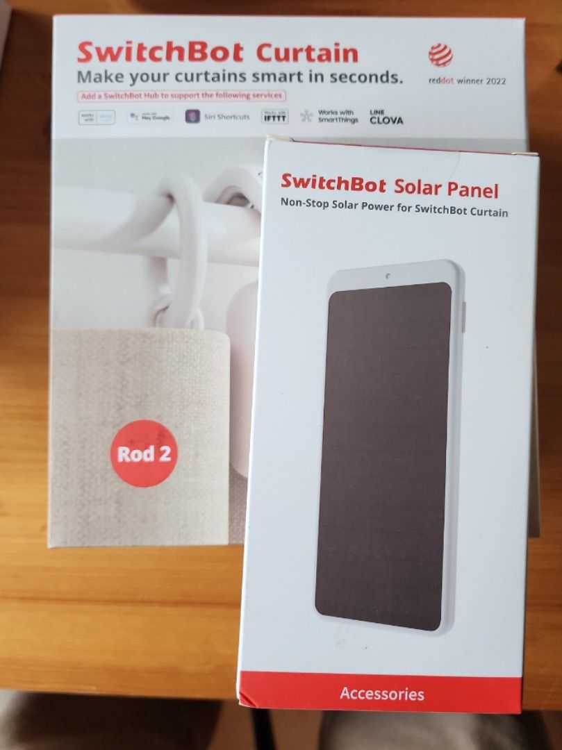 SwitchBot curtain (rod 2) 2 sets, Furniture & Home Living, Home ...