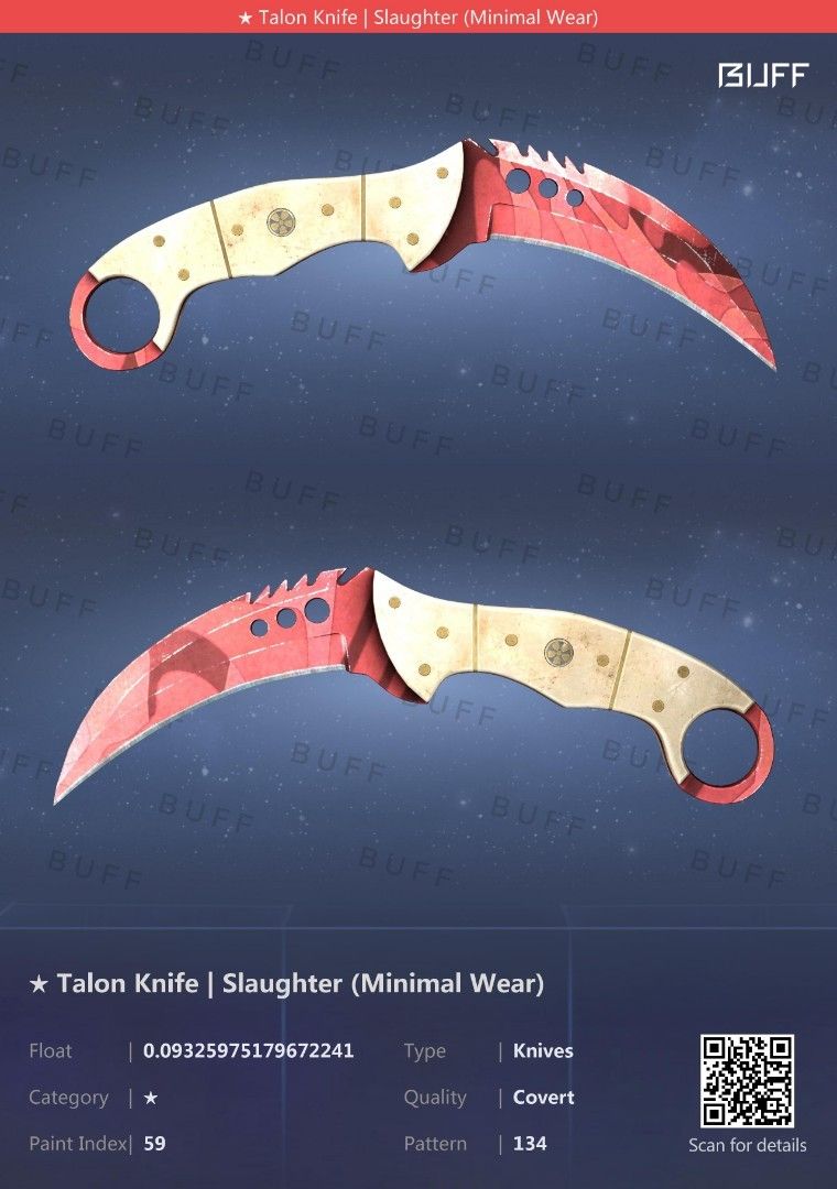Talon Slaughter MW CSGO CS2, Video Gaming, Gaming Accessories, In-Game ...