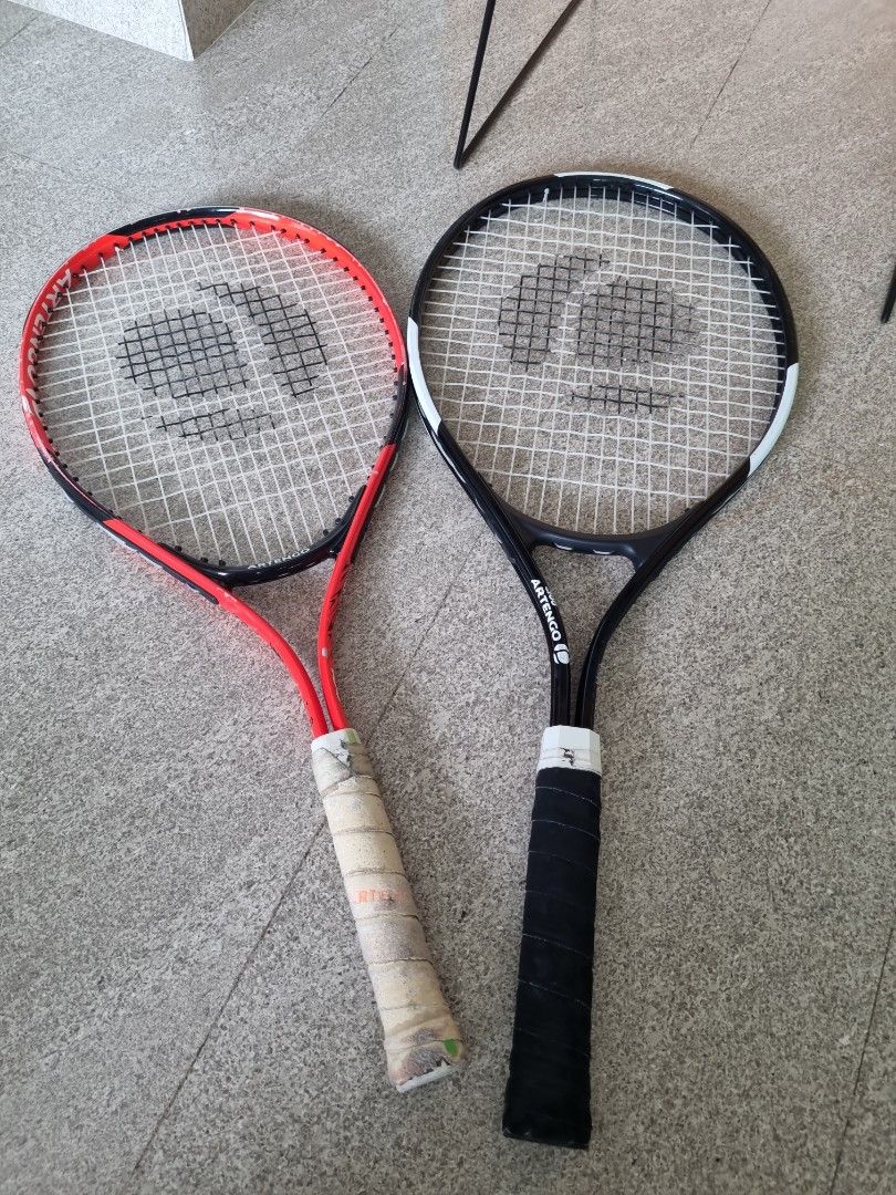 Tennis Set: Balls, basket trolley & Rackets, Sports Equipment, Sports ...