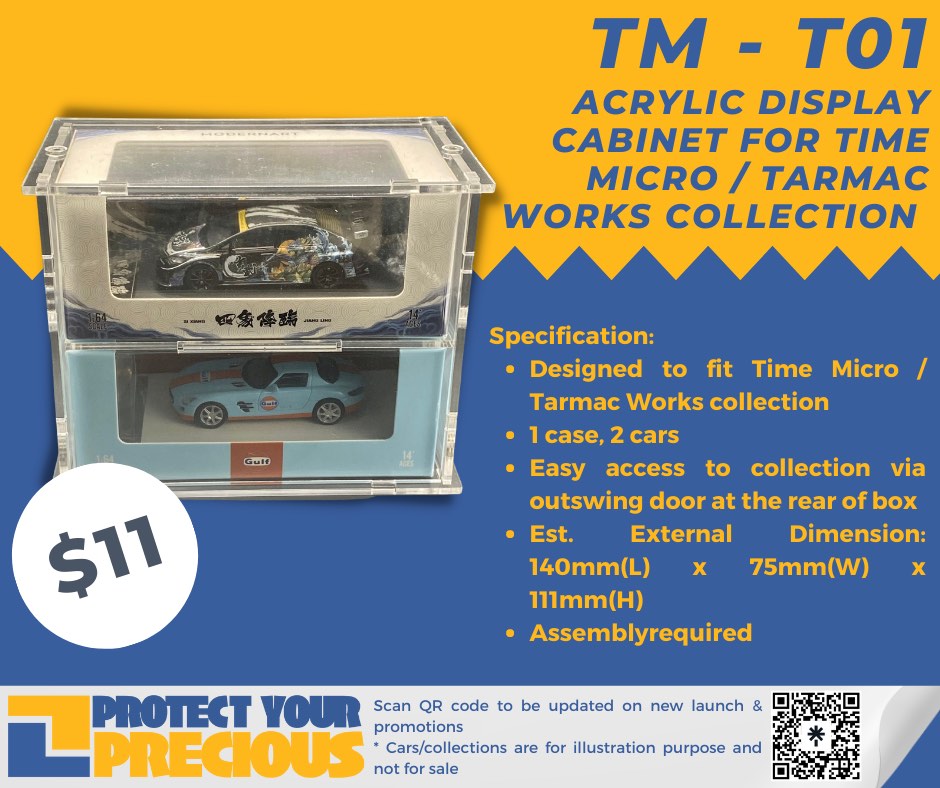 TM - T01 Acrylic Display Cabinet for Time Micro / TarmacWorks ...