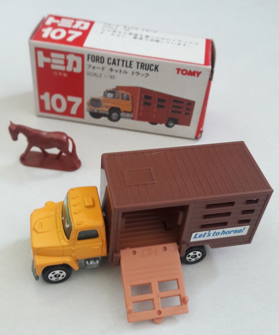 Tomica Red Box No. 107 Ford Cattle Truck Made on Japan, Hobbies & Toys ...
