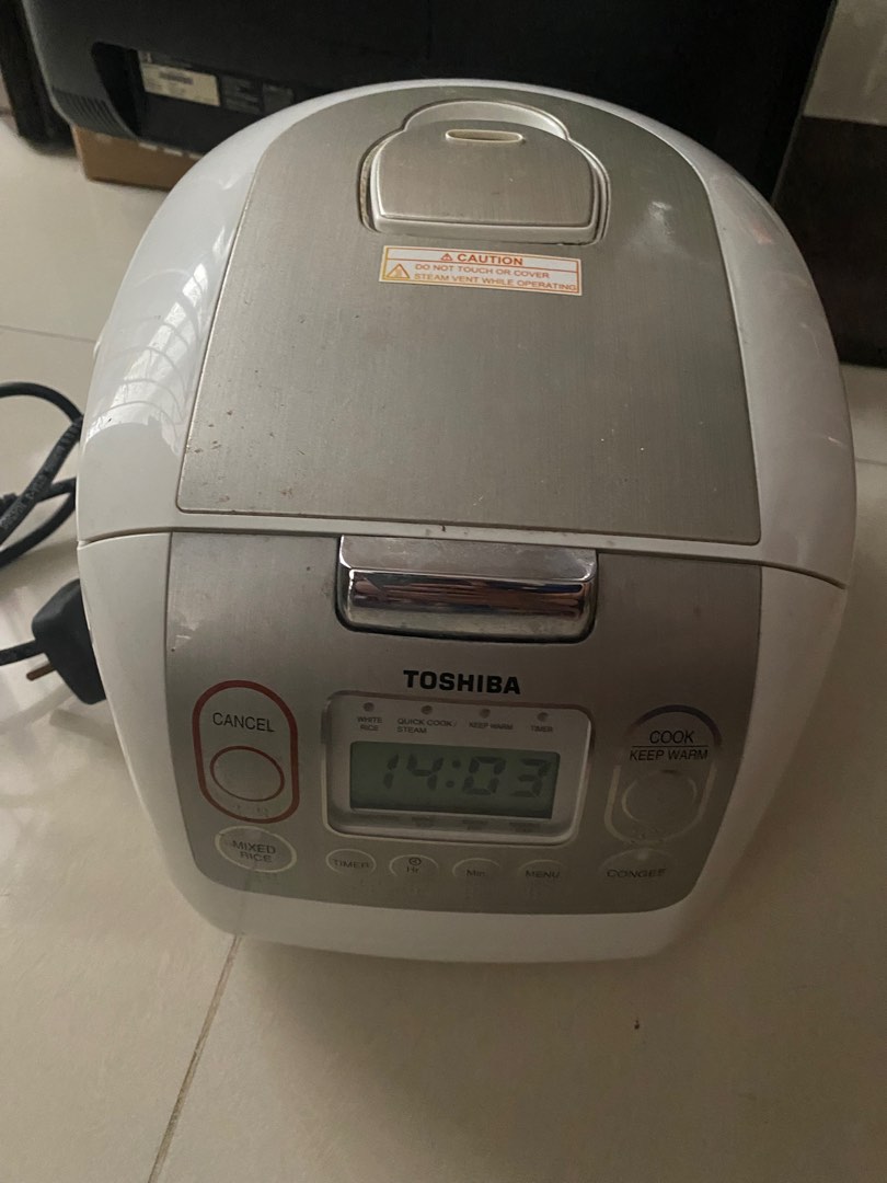 Toshiba rice cooker with digital display, TV & Home Appliances, Kitchen ...