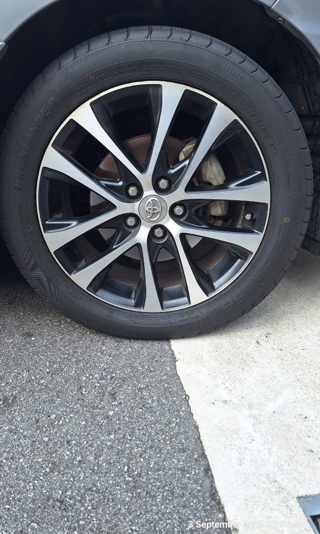 Toyota estima 18 inch rim, Car Accessories, Tyres & Rims on Carousell