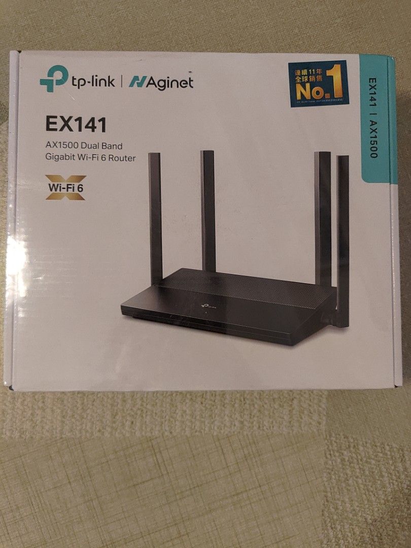TP-Link EX141 /AX1500 Dual Band Gigabit Wi-Fi 6 Router, 電腦＆科技, 電腦周邊及配件 ...