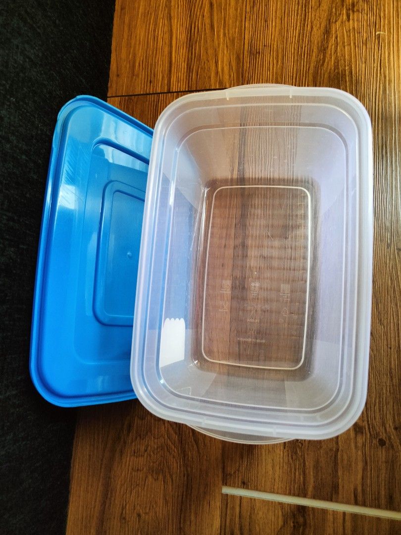 Transparent clear rectangular multi-purpose Storage plastic container ...