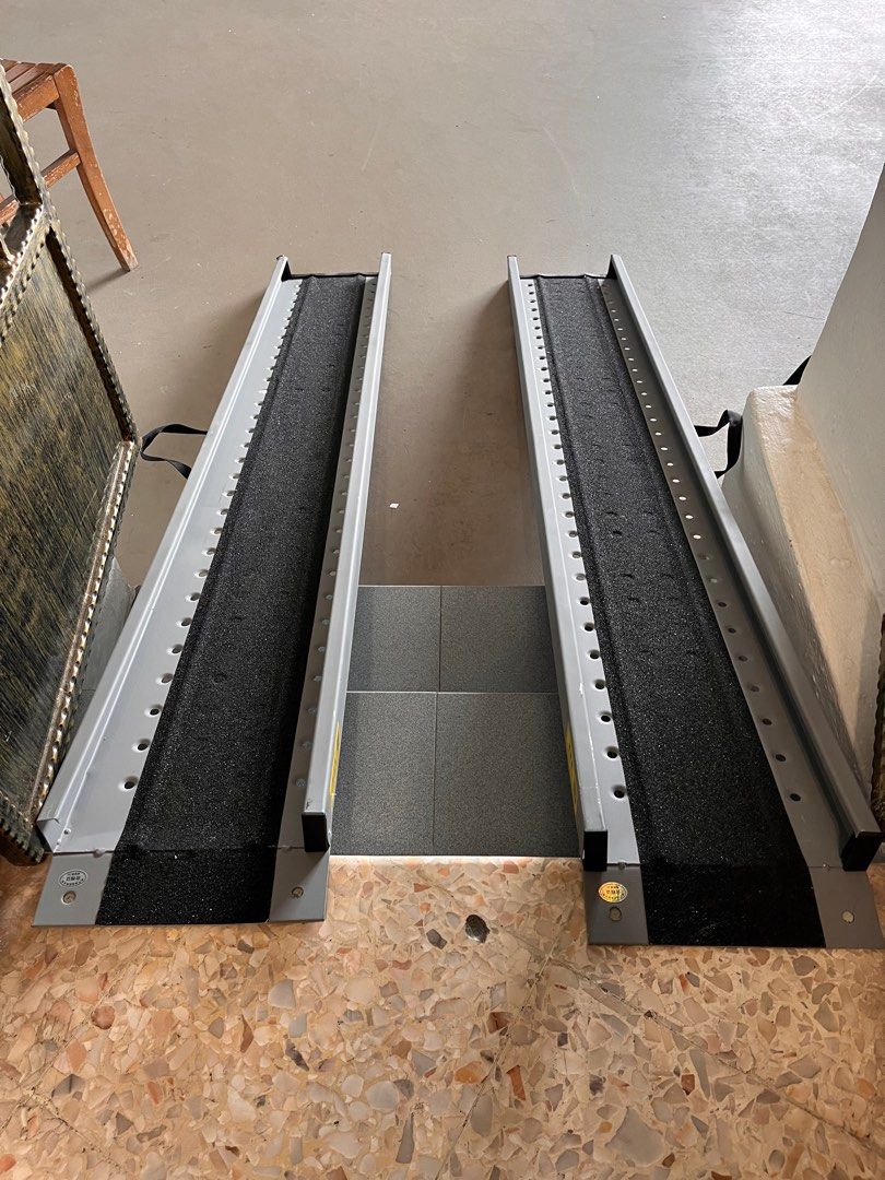 Two piece ramp for HDB main entrance steps, Furniture & Home Living ...