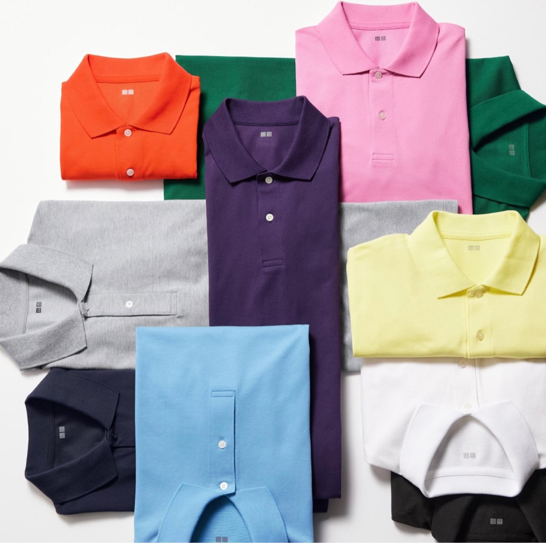 Uniqlo Dry Pique Short Sleeve Polo M/XXL, Men's Fashion, Tops & Sets ...
