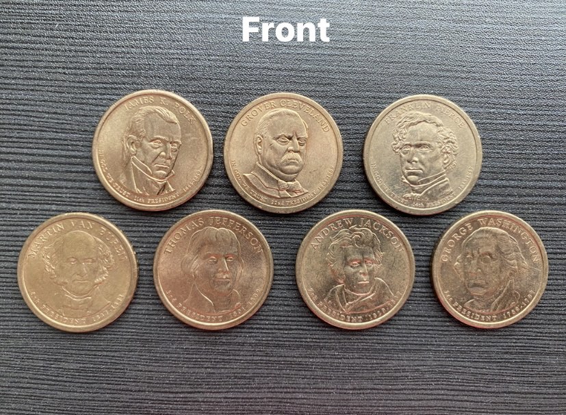 US $1 Gold Clad One Dollar Coins - Collectible Presidential Edition on ...