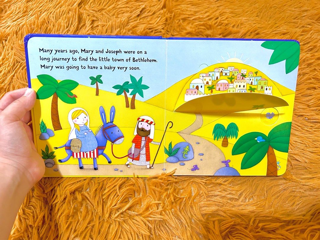 Usborne Nativity Lift the Flap Board Book on Carousell