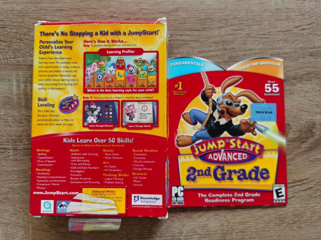 VCD Edukasi JUMPSTART Advance - 2nd Grade, Musik & Media, CD, DVD ...