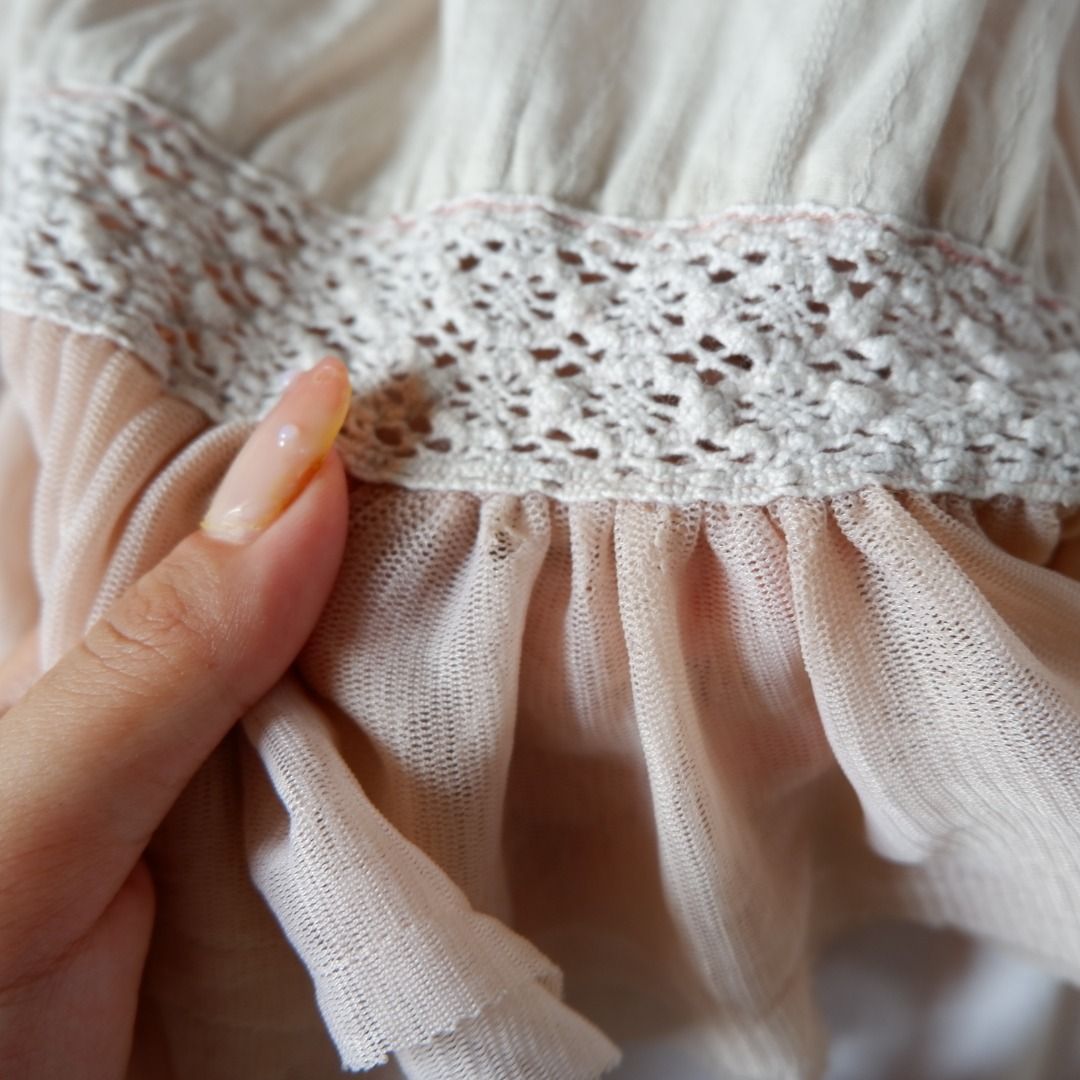 VINTAGE COTTAGECORE LACE MIDI SKIRT // LOLITA, COQUETTE AESTHETIC ...