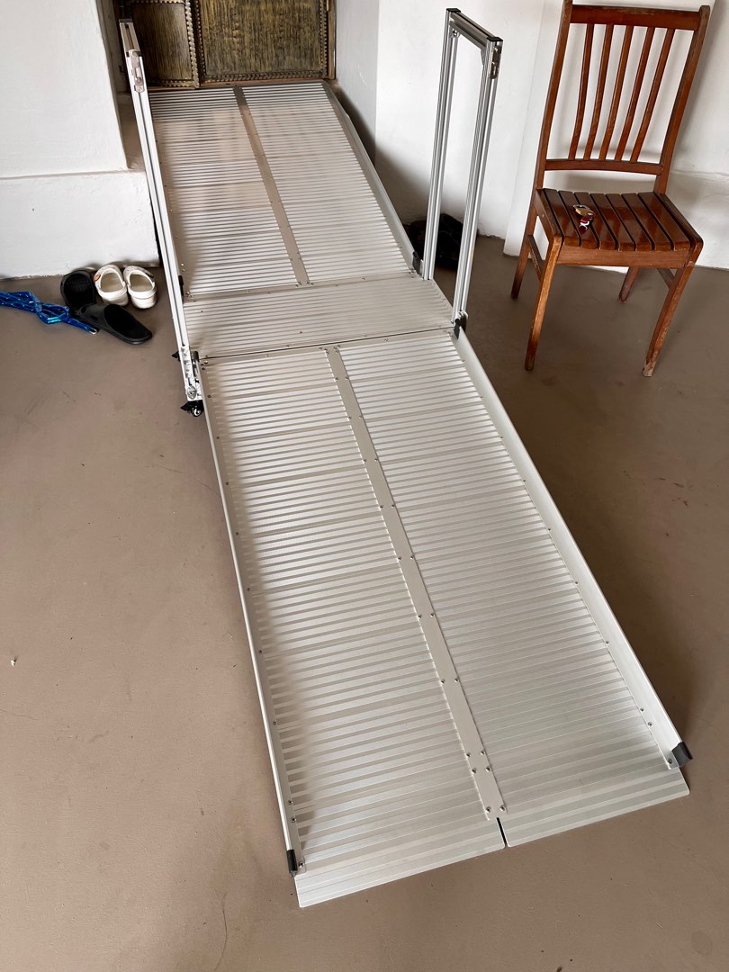 Wheelchair ramp for HDB main entrance, Furniture & Home Living, Outdoor ...