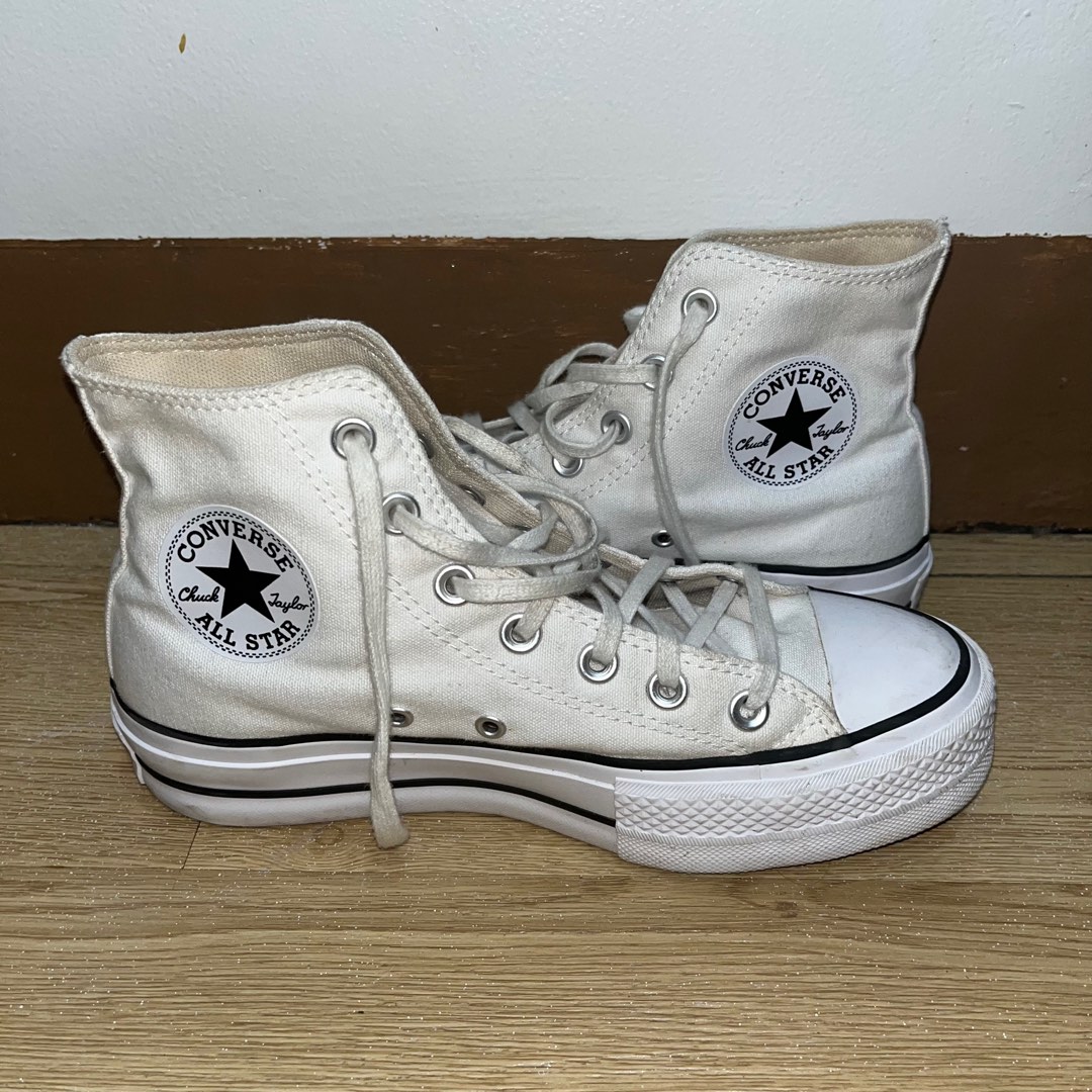 Converse Chuck Taylor All Star White Platform on Carousell
