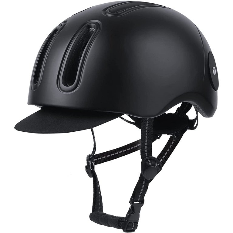 WILDMAX Adult Bike Helmet, with Rear LED Light and Detachable Visor ...